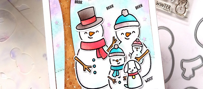 Frosty Family Christmas Card – Seven Hills Crafts