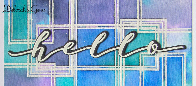 Watercolour Hello – Seven Hills Crafts