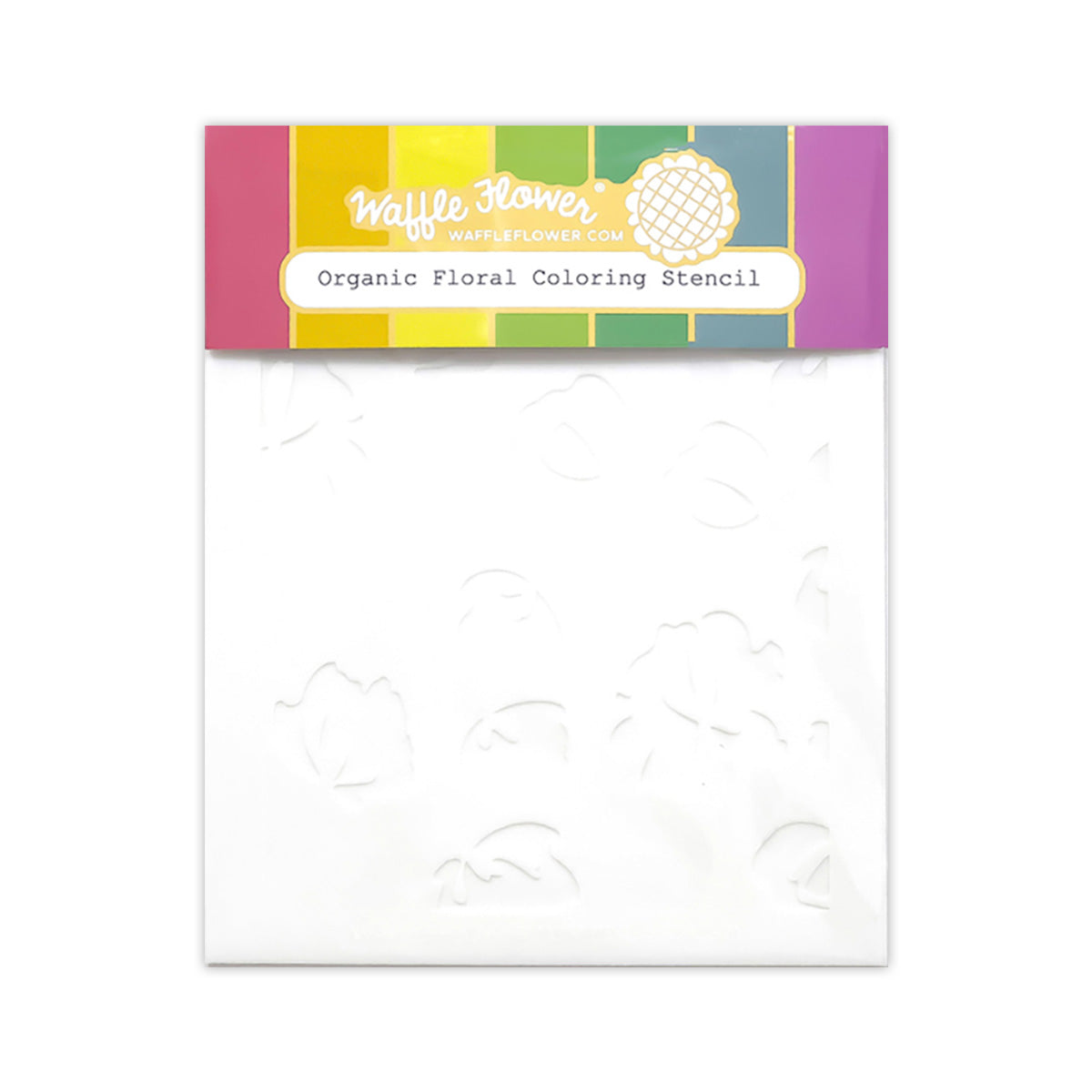 Organic Floral coloring stencil – Seven Hills Crafts