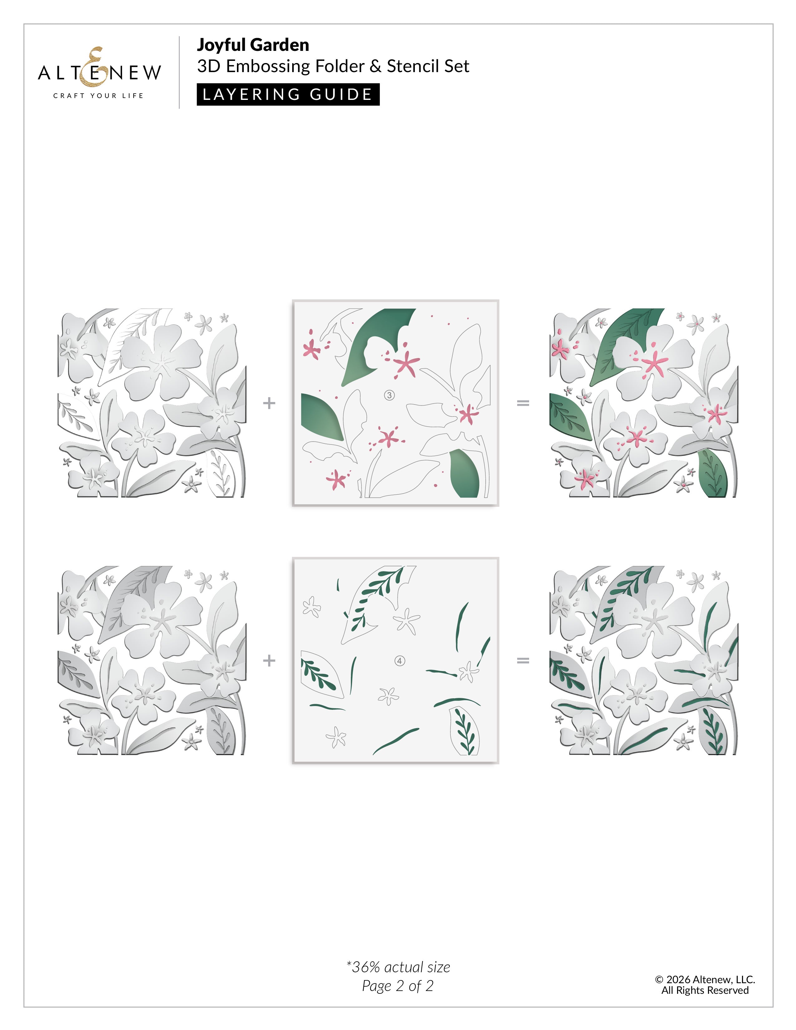 ALT Joyful Garden Embossing Folder and Stencil Kit – Seven Hills Crafts