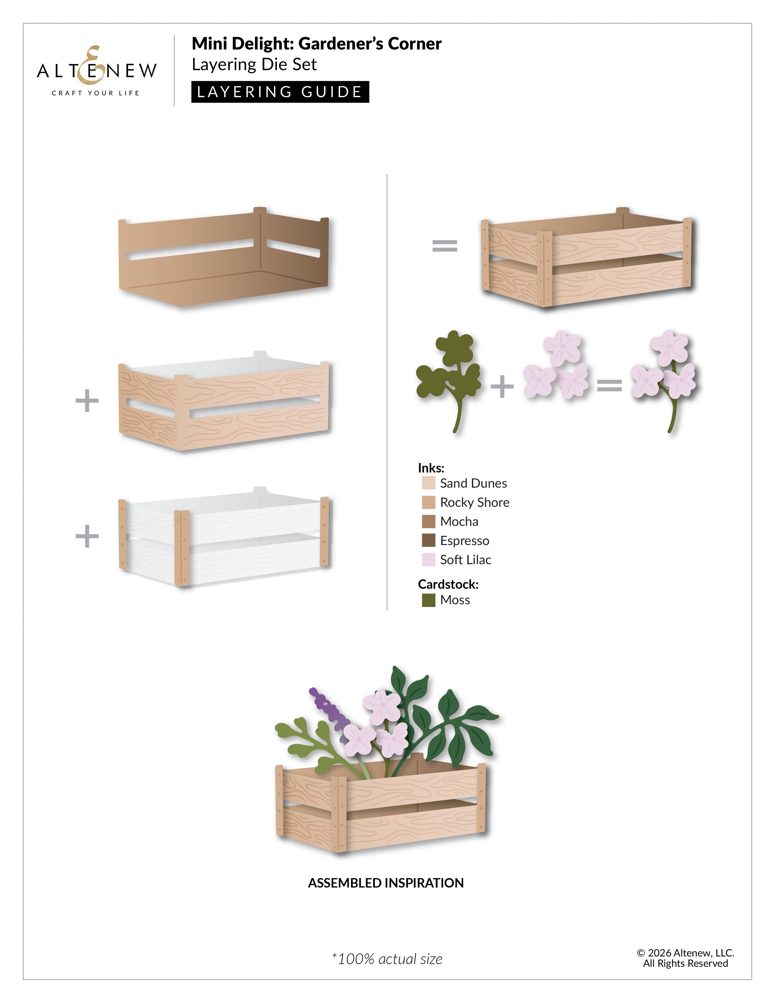 ALT Mini Delight: Gardener's Corner Stamp & Die Set – Seven Hills Crafts