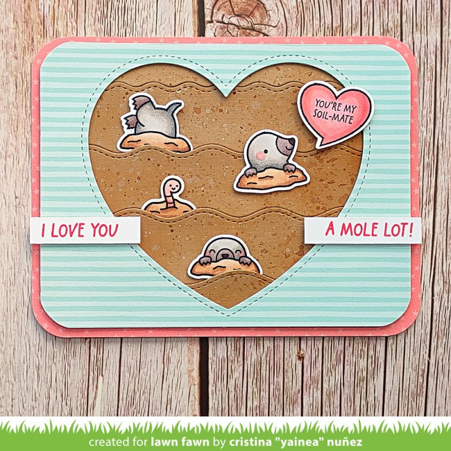 LF A Mole Lot of Love Add-On Coloring Stencil – Seven Hills Crafts