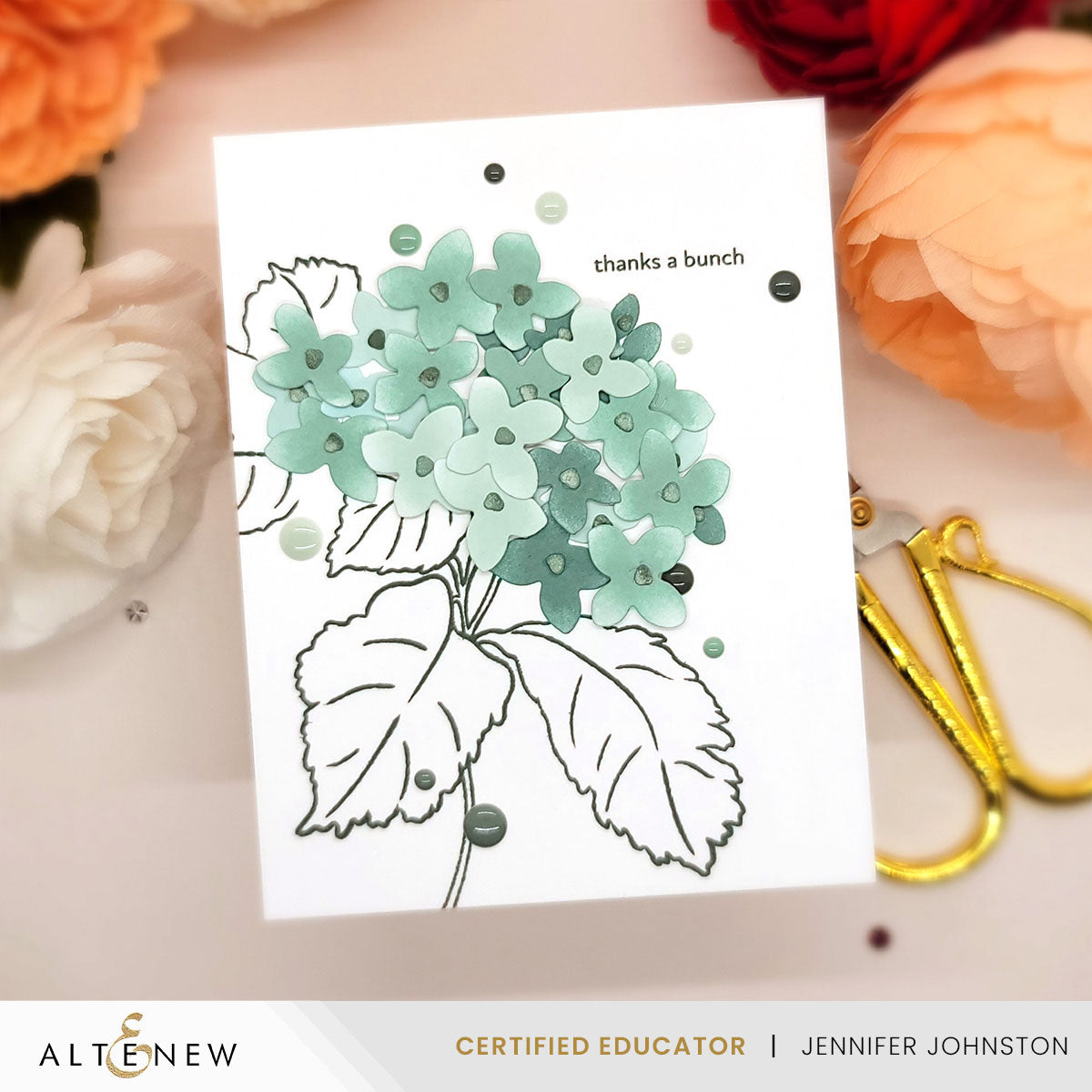 ALT Pop-It-Up: Blooming Hundrangea Stamp and Die Set – Seven Hills Crafts