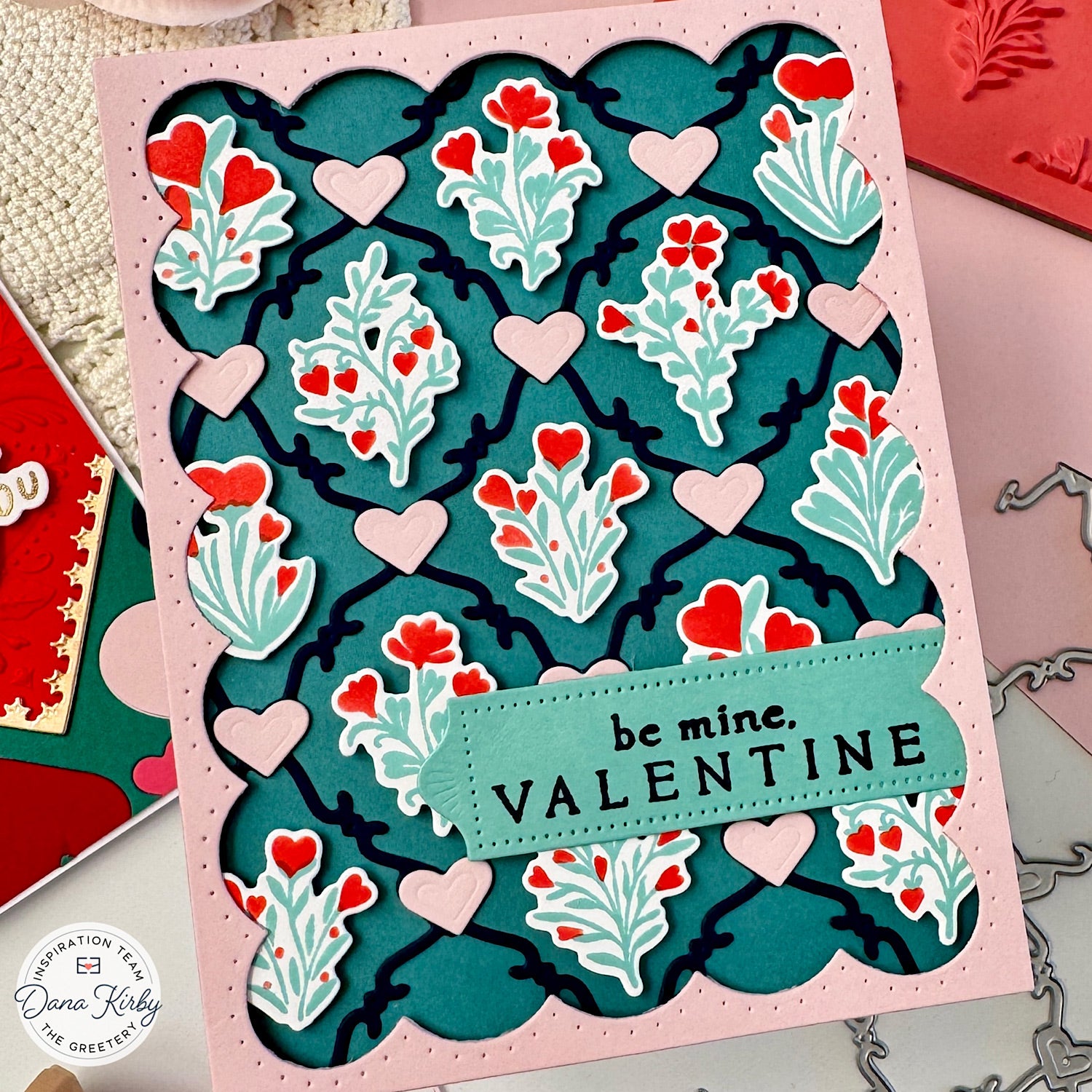 GT Bitty Blooming Hearts Stamp and Stencil – Seven Hills Crafts