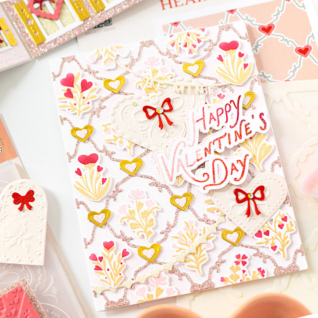 GT Bitty Blooming Hearts Stamp and Stencil – Seven Hills Crafts