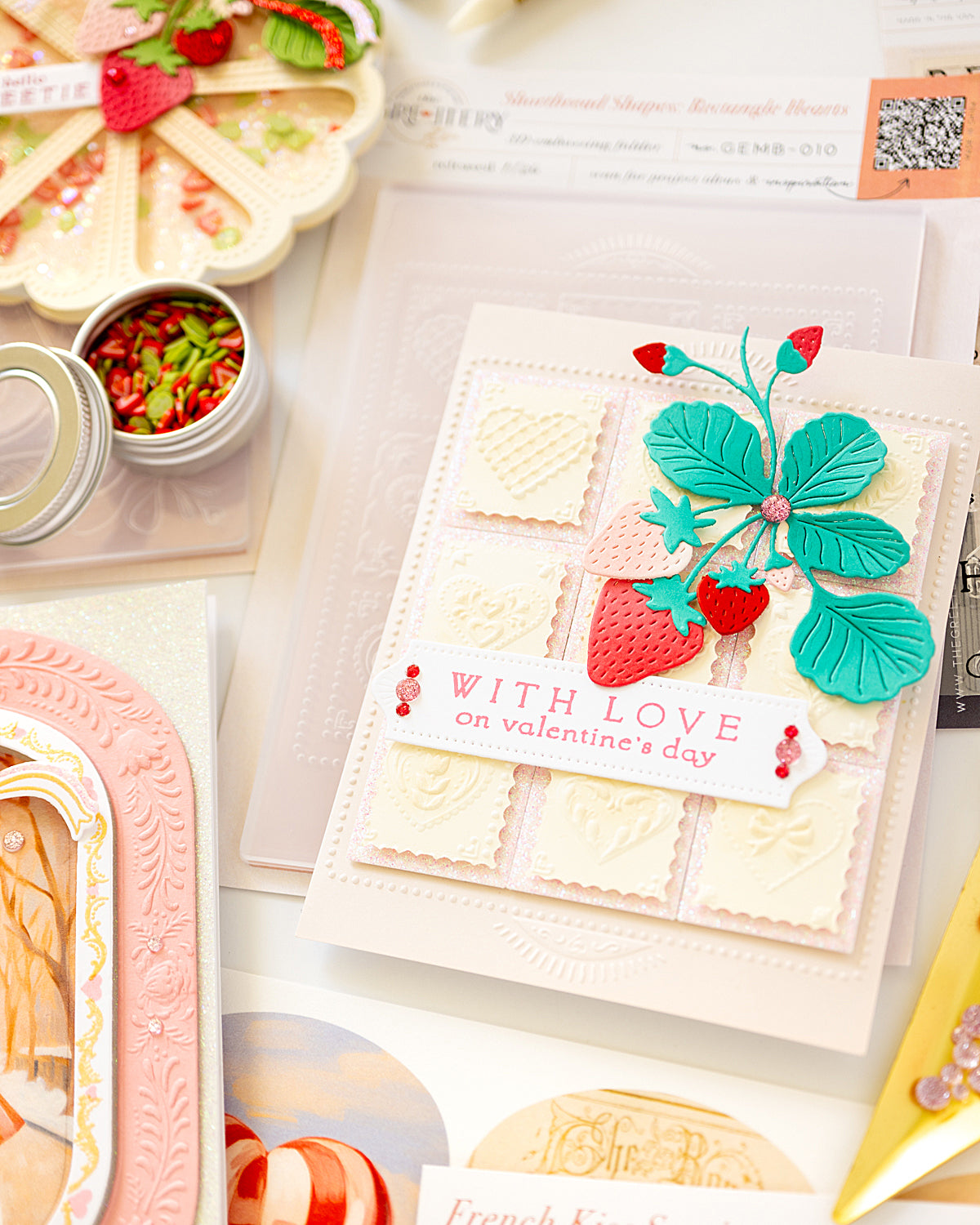 GT Shortbread Shapes Rectangle Hearts Embossing Folder – Seven Hills Crafts