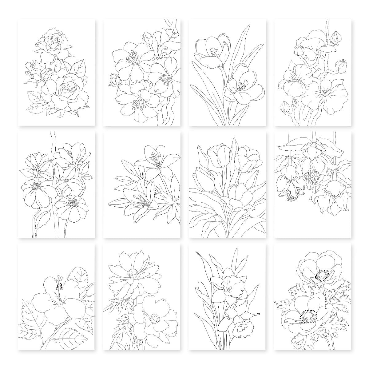 Altenew Botanical Elegance Copic Marker Coloring Sheets – Seven Hills ...