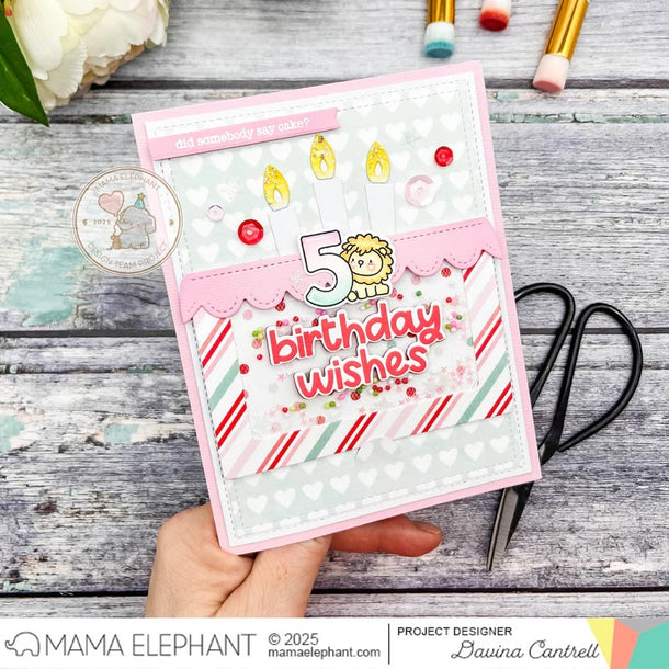 Mama Elephant Counting Left Die – Seven Hills Crafts