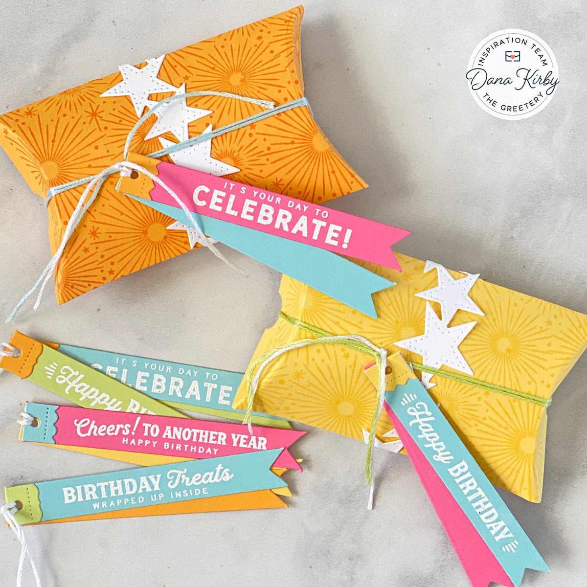 greetery tear strip tags Birthday stamp – Seven Hills Crafts