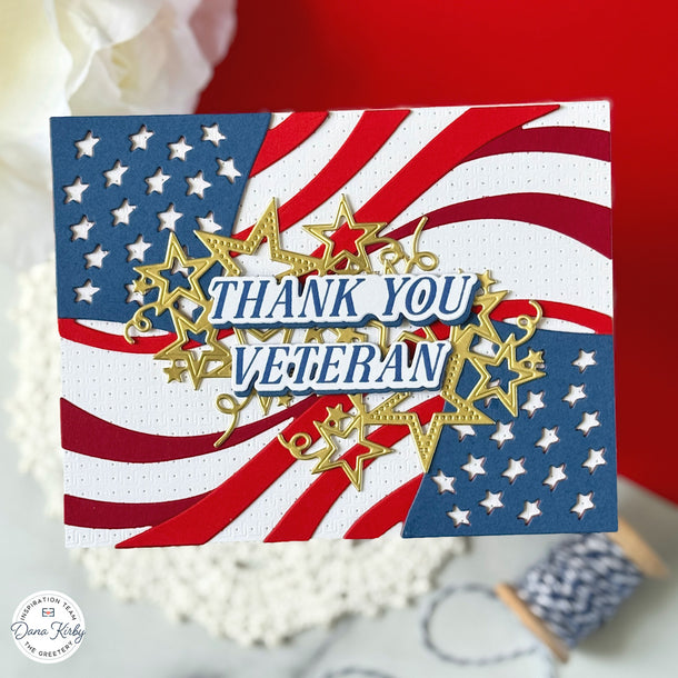 The Greetery Wave the Flag Border Die – Seven Hills Crafts