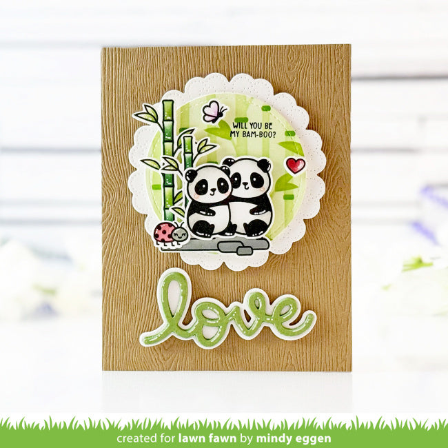 Lawn Fawn I Heart Pandas Dies – Seven Hills Crafts