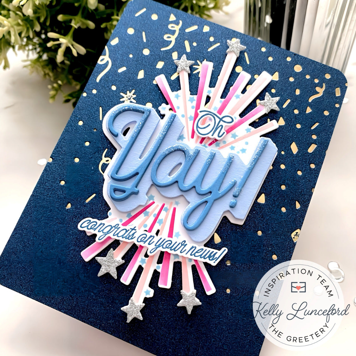 The Greetery Big Yay Stamp – Seven Hills Crafts
