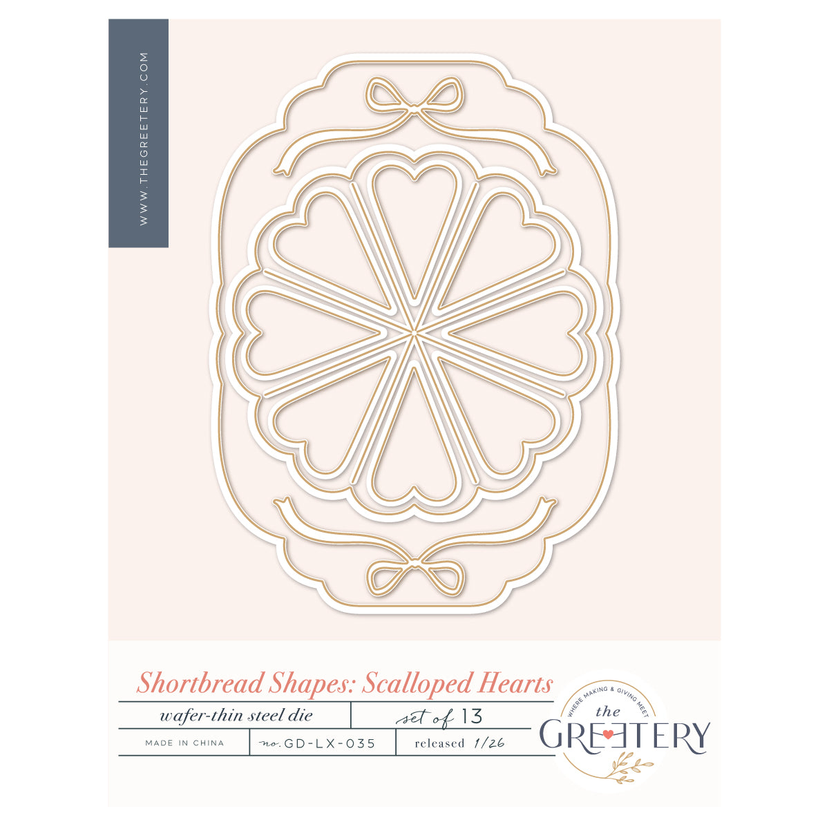 GT Shortbread Shapes Scalloped Hearts Die – Seven Hills Crafts