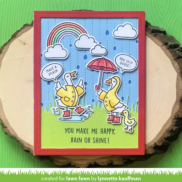 LF Silly Goose, Rain or Shine! Coloring Stencil – Seven Hills Crafts