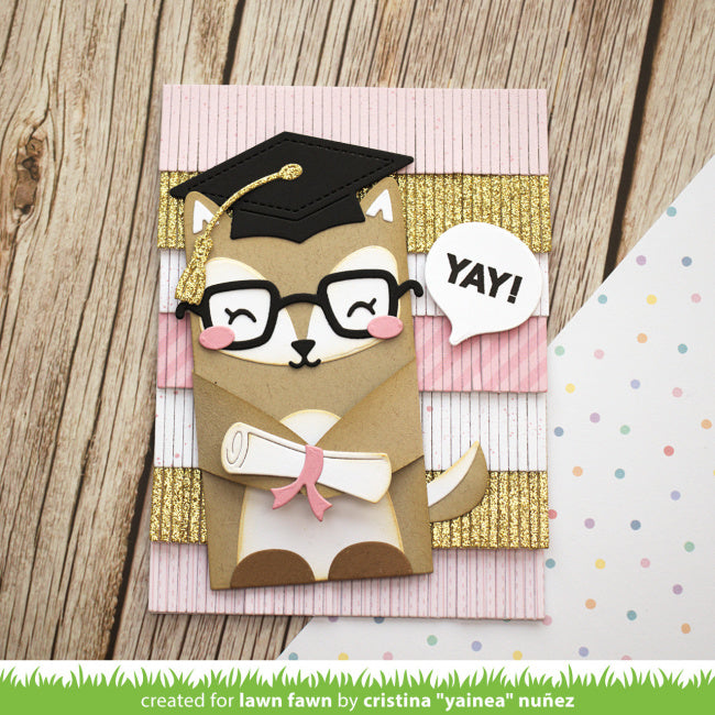 Lawn Fawn Woodland Critter Huggers Graduation Add-On Dies – Seven Hills ...
